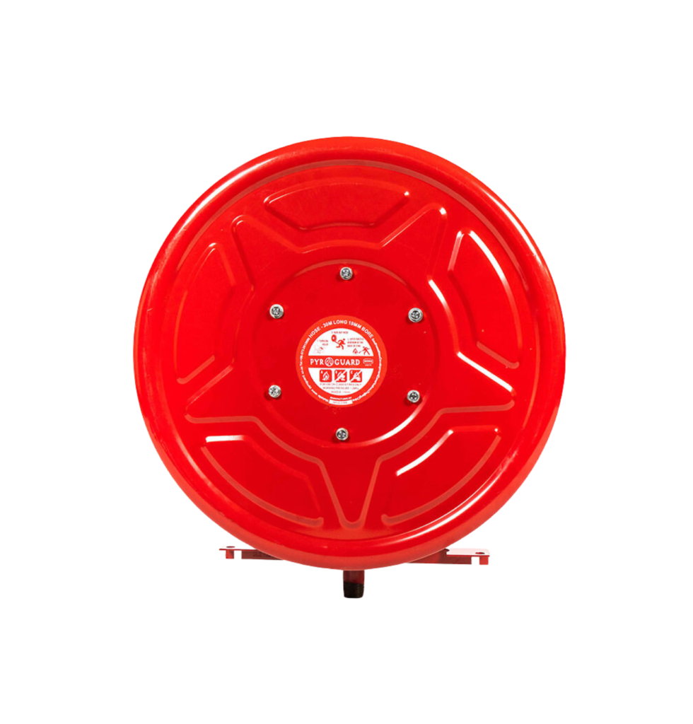 Fixed Type Fire Hose Reel Frame (Red & Green) - SSS Fire Services